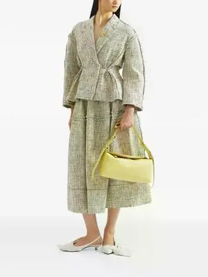 Erdem Ruffled Midi Skirt