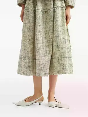 Erdem Ruffled Midi Skirt