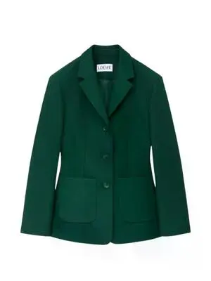 Loewe Wool Blazer - Green