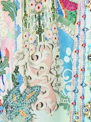 Camilla Midsummer Floral-pattern Midi Dress