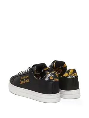 Versace Logo Sneakers - Black