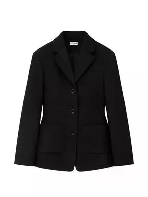 Women's Single-Breasted Wool Blazers