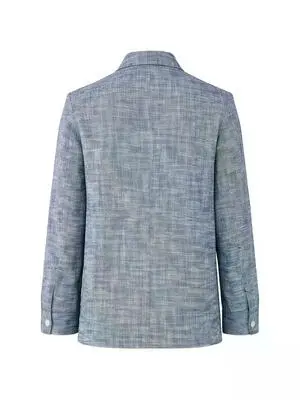 Officine Générale Sheldon Patch-pocket Cotton Overshirt - Blue