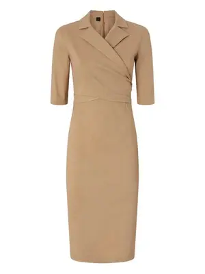 Pinko Fitted Midi Dress With Bow