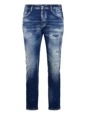 Dsquared2 Medium Wash Skater Jeans - Blue