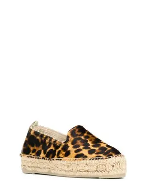 Manebí Leopard Espadrilles - Brown