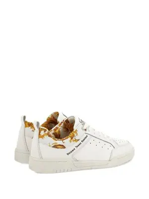 Versace Baroque Detail Sneakers - White