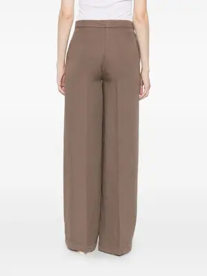 VIA MASINI 80 Linen Wide-leg Trousers