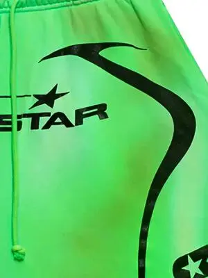 HELLSTAR Graphic Print Shorts - Green