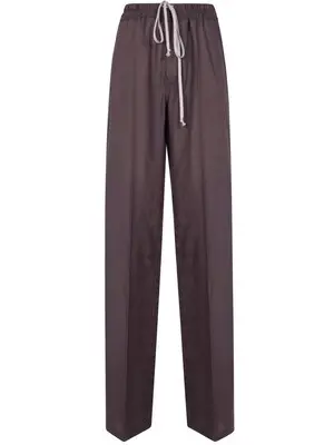 Rick Owens Dietrich Drawstring Trousers - Gray