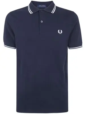Fred Perry Twin Tipped Polo Shirt - Blue
