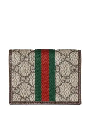 Gucci Ophidia Gg Small Wallet - Brown