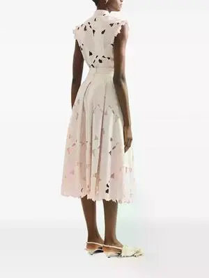 Erdem Floral Cutwork Sleeveless Shirt