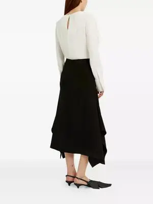 Erdem Ruffled Midi Skirt