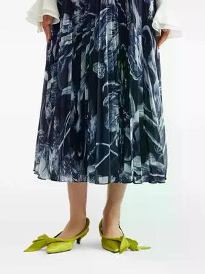 Erdem Pleated Midi Skirt