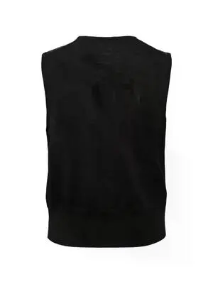 Erdem Floral Print Sleeveless Top - Black