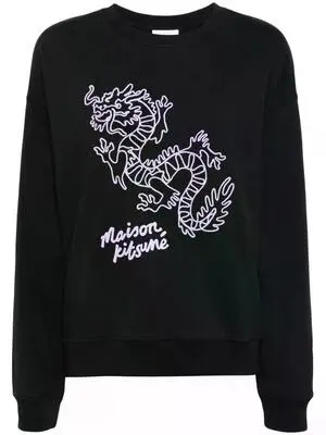Maison Kitsune Long Sleeve Sweatshirts Hoodies For Women