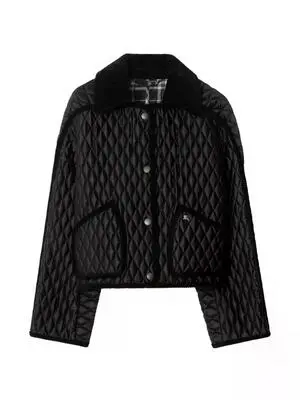 Burberry Quilted Corduroy Trimmed Jacket