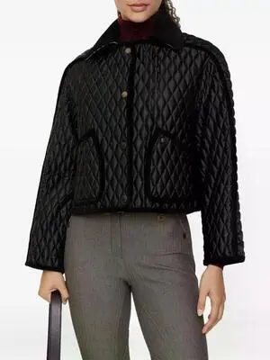 Burberry Quilted Corduroy Trimmed Jacket