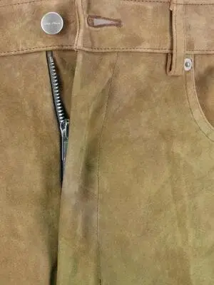 Rick Owens Geth Suede Trousers - Neutrals
