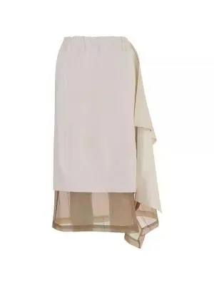 NICCOLO PASQUALETTI Leather Layered Skirt