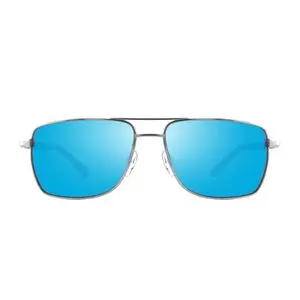 REVO Tone Rectangular Sunglasses - Silver