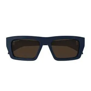 Gucci Logo Rectangular Sunglasses - Blue
