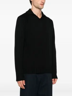 ZANONE Wool Knit Polo Sweater
