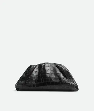 Bottega Veneta Alligator Leather Clutch - Black