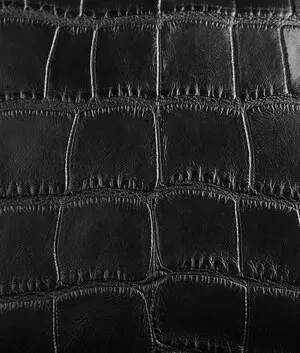 Bottega Veneta Alligator Leather Clutch - Black