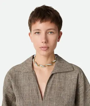 Bottega Veneta Sardine Necklace - White