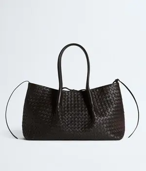 Bottega Veneta Large Pinacoteca - Espresso/ecru