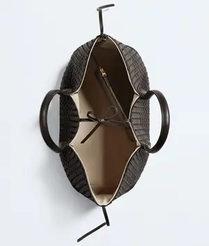 Bottega Veneta Large Pinacoteca - Espresso/ecru
