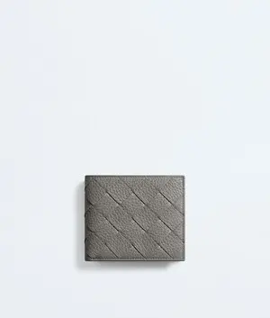 Bottega Veneta Bottega  Veneta Intrecciato Bi-fold Wallet With Coin Purse Basalt
