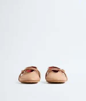 Bottega Veneta Rosa Mary-jane Ballerina - Cipria