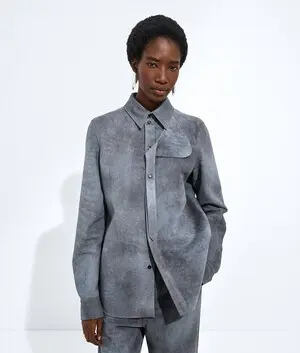 Bottega Veneta Cloudy Suede Shirt