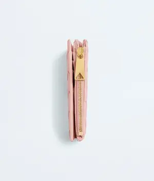 Bottega Veneta Intrecciato Small Bi-fold Wallet - Blush