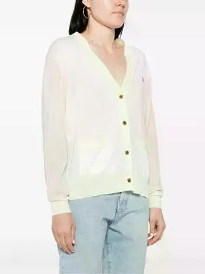 Maison Kitsuné Wool Cardigan With Baby Fox Embroidery