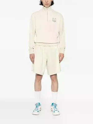 Maison Kitsuné Fox Head Cotton Track Shorts
