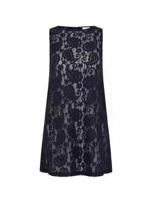 The Upside Lace Mini Dress - Blue