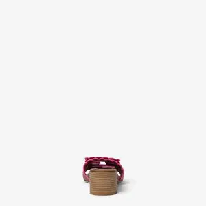 Fendi Nappa Leather Baguette Slides