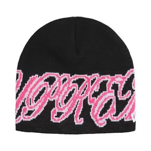 Supreme Cursive Beanie - Black