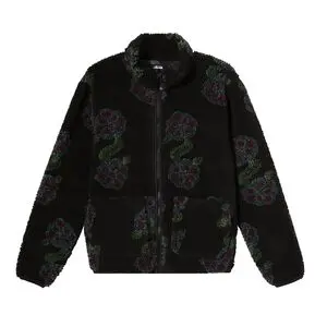 StÜssy Flor Sherpa Mock Neck Jacket