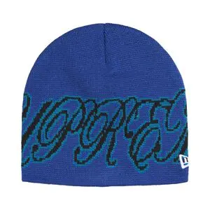 Supreme Cursive Beanie - Blue