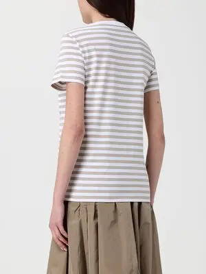 Max Mara Striped Cotton T-shirt - Beige