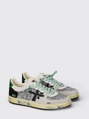 Premiata Glitter Sneakers - Silver