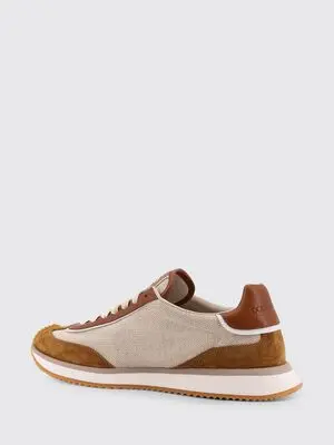 Dolce & Gabbana Dg Cushion Canvas And Suede Sneakers - Beige