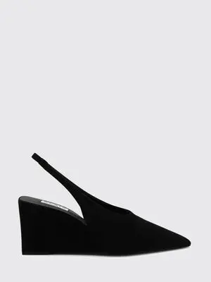 Alaïa Cube" Suede Wedge Slingbacks - Black