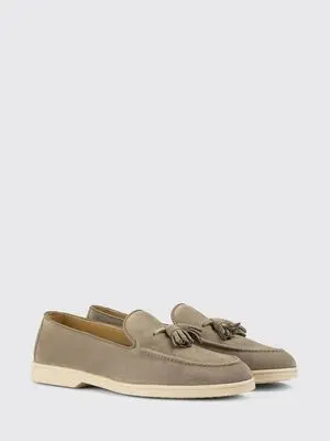 DOUCAL'S Suede Loafers With Tassel Detail - Mud