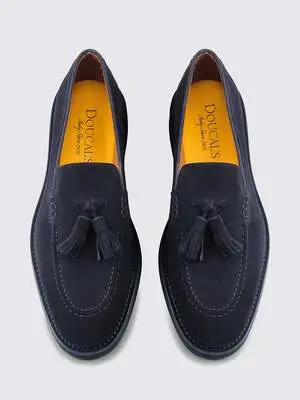DOUCAL'S Suede Loafers With Tassels
